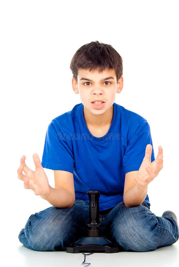 Boy losing in a video game stock photo. Image of emotion - 53657396