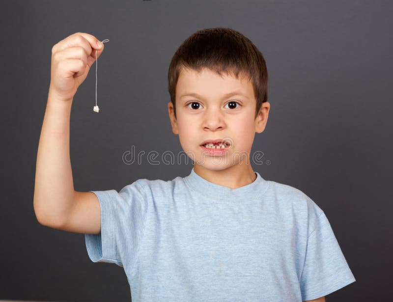 Child with lost tooth stock image. Image of tooth, childhood - 19861083