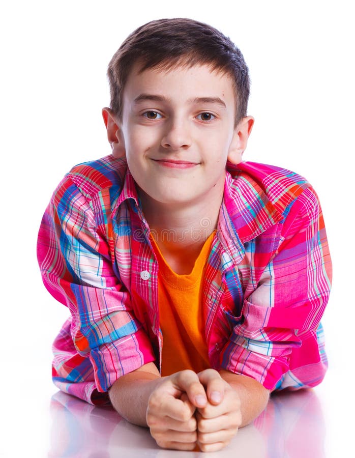 Boy lying down stock image. Image of childhood, male - 53992147