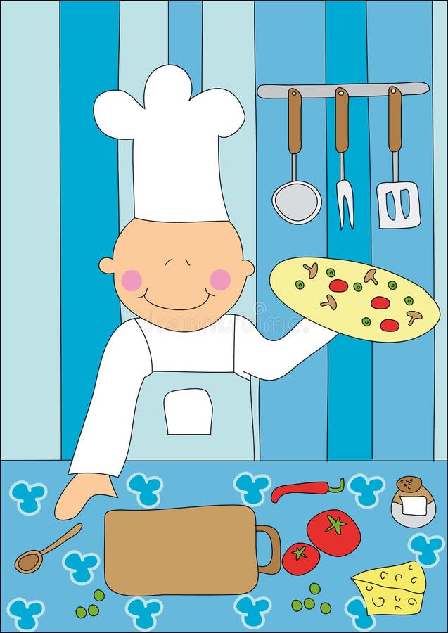 Making Pizza Stock Illustrations – 6,375 Making Pizza Stock ...