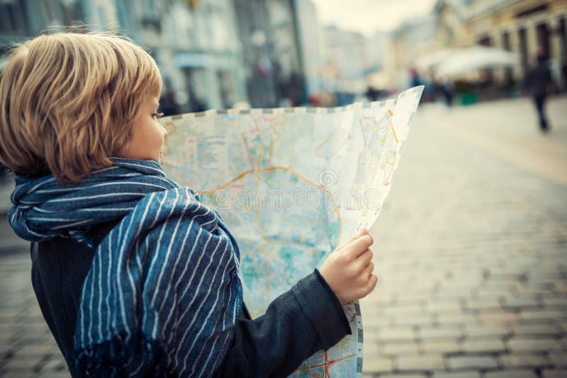 Boy with map stock photo. Image of ideas, colors, caucasian - 36693018
