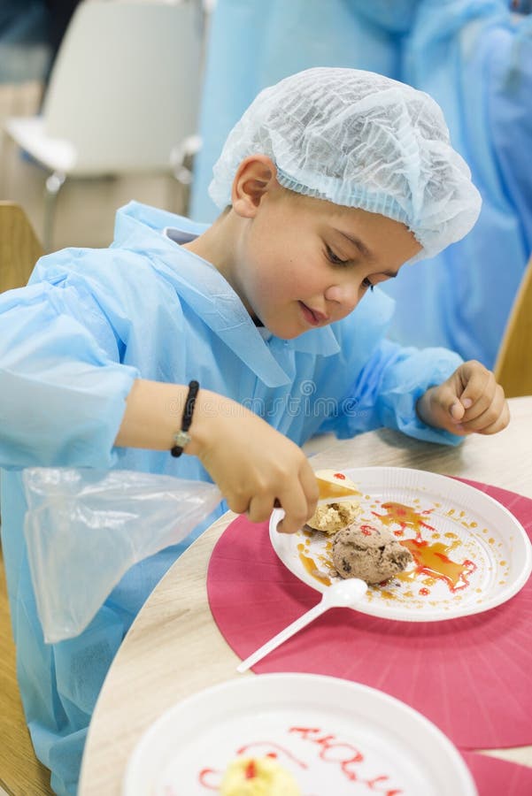 The Boy in the Master Class in a Candy Store Stock Image - Image of ...