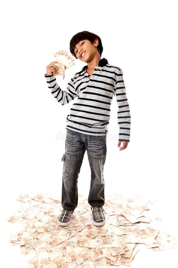 Boy and Money stock photo. Image of future, currencies - 36824730