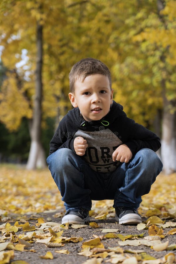 A Boy in Nature Looking at the Camera Stock Image - Image of caucasian ...
