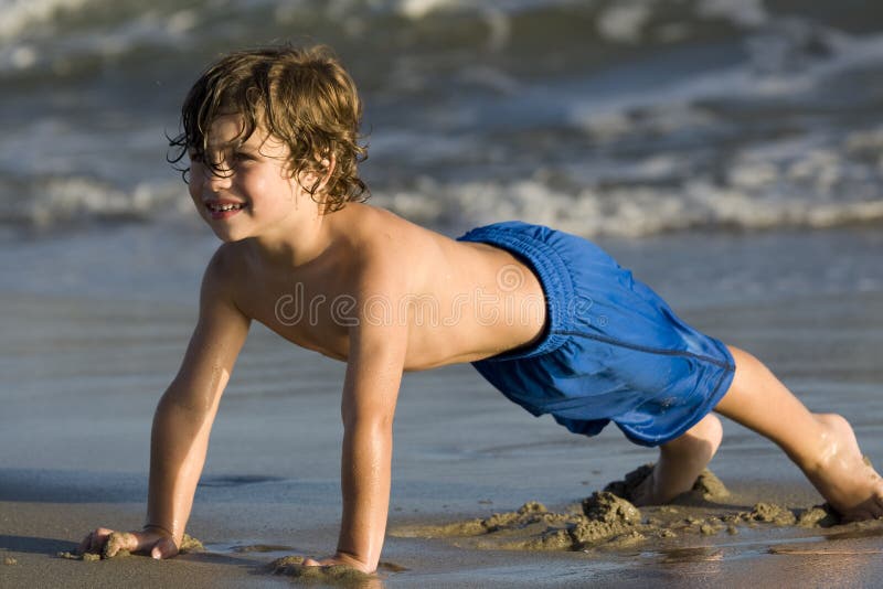 Boy in the ocean stock photo. Image of nature, portrait - 10493204