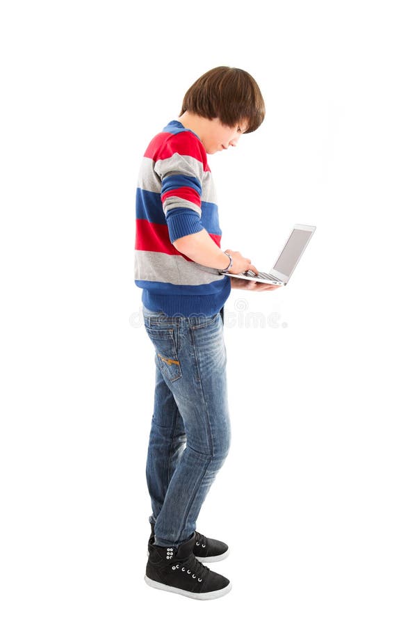 Boy always online stock photo. Image of laptop, online - 35688480