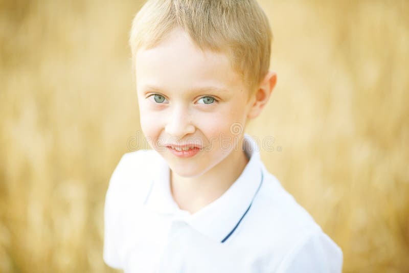 Boy outside stock image. Image of outdoors, horizontal - 63871847