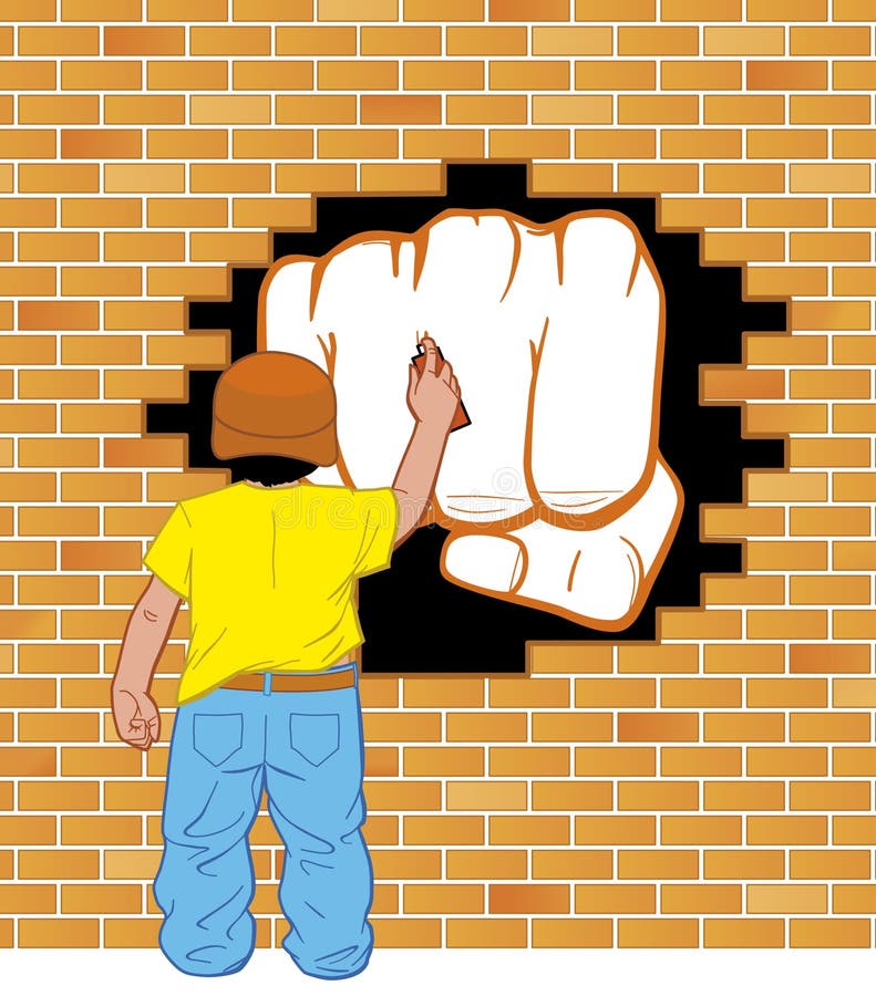 Graffiti boy stock vector. Illustration of fancy, modern - 6647746