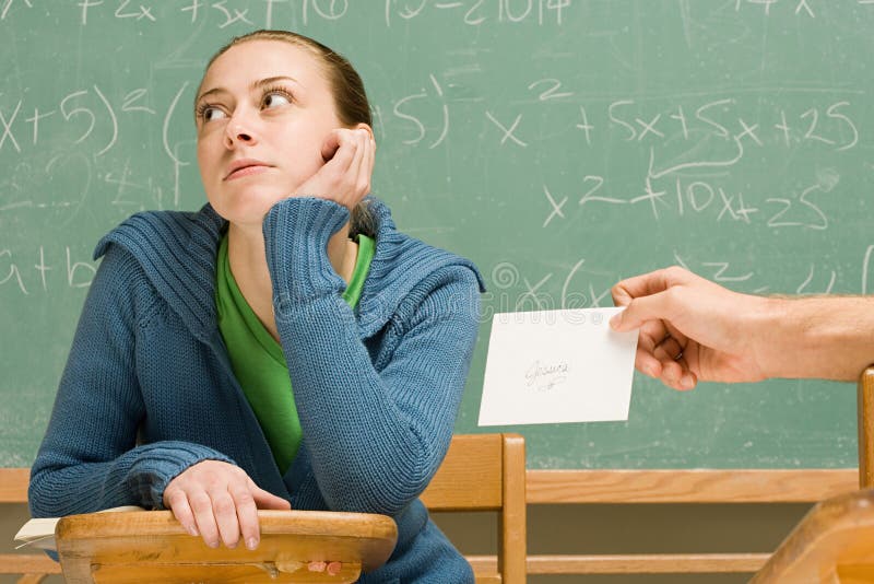 Boy Passing Girl Letter Class Stock Photos - Free & Royalty-Free Stock ...