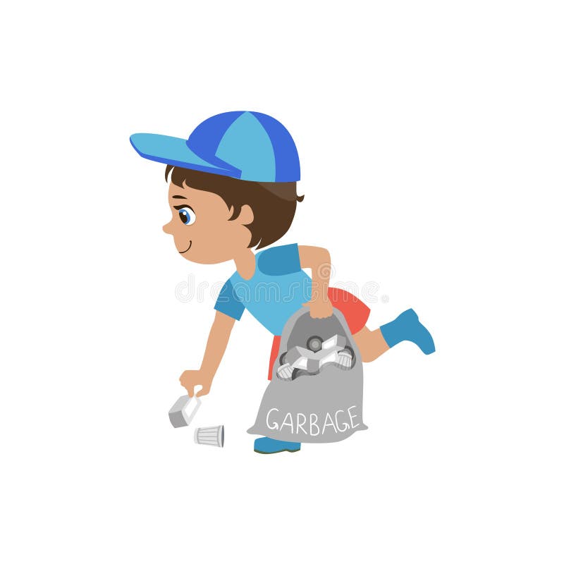 Picking Up Trash Cartoon Picking Up Trash Cartoon