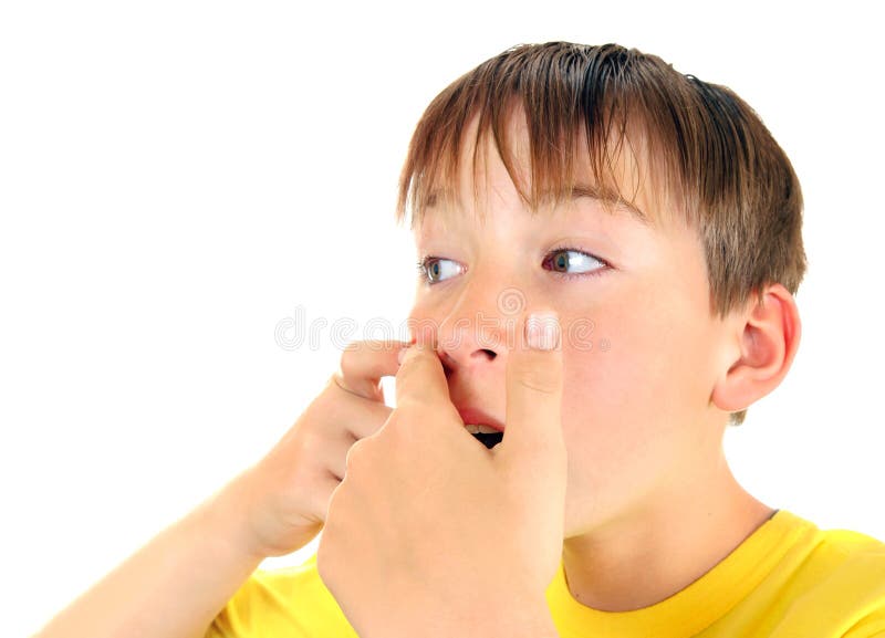 Sad Kid with Pimple stock photo. Image of looking, caucasian - 89195840