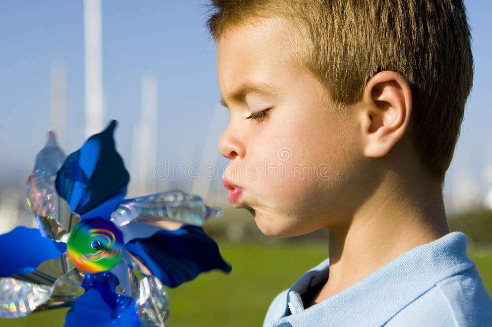 Boy pinwheel stock photo. Image of color, energy, cheerful - 10571034