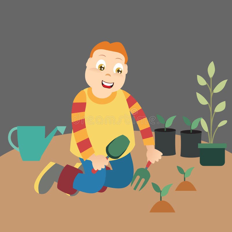 Students Planting Stock Illustrations – 32 Students Planting Stock ...