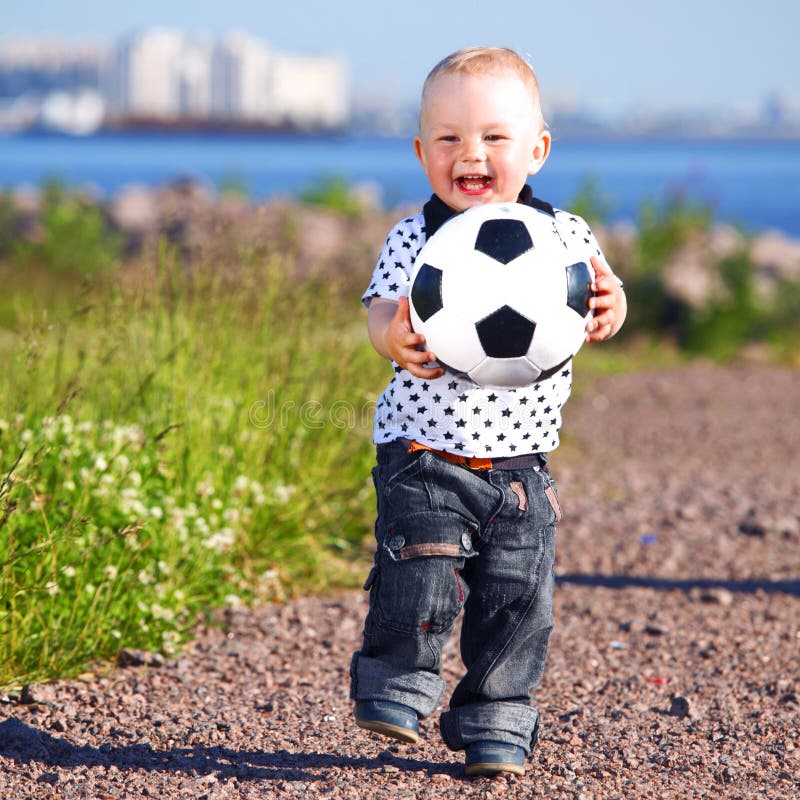 Boy play soccer stock photo. Image of league, shot, blue - 31510164