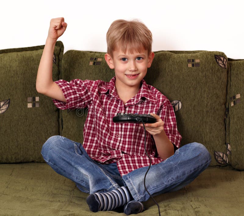 Boy play video game stock image. Image of youth, expression - 29044879