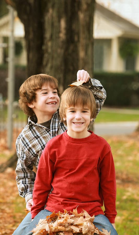 Boy Playing Around stock image. Image of cute, foliage - 3624413