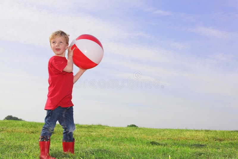 Boy playing ball stock photo. Image of outdoor, schoolboy - 25073712