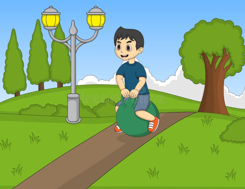 Boy Bouncing Ball Stock Illustrations – 154 Boy Bouncing Ball Stock ...