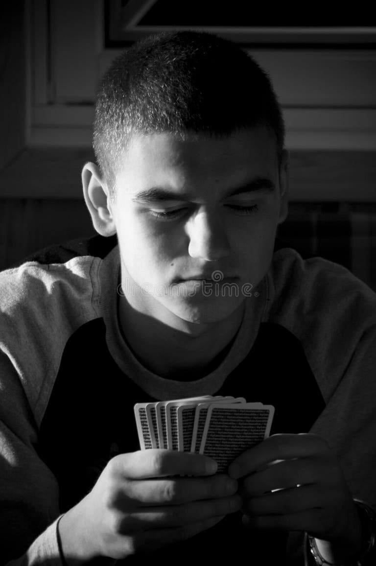 Teen Boy Gamble Cards Stock Photos - Free & Royalty-Free Stock Photos ...