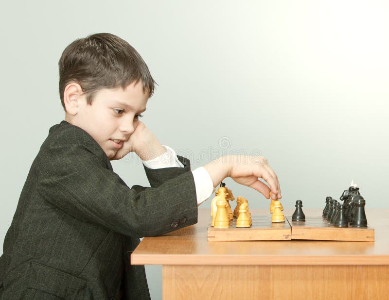 Boy Playing Chess Picture. Image: 19030508