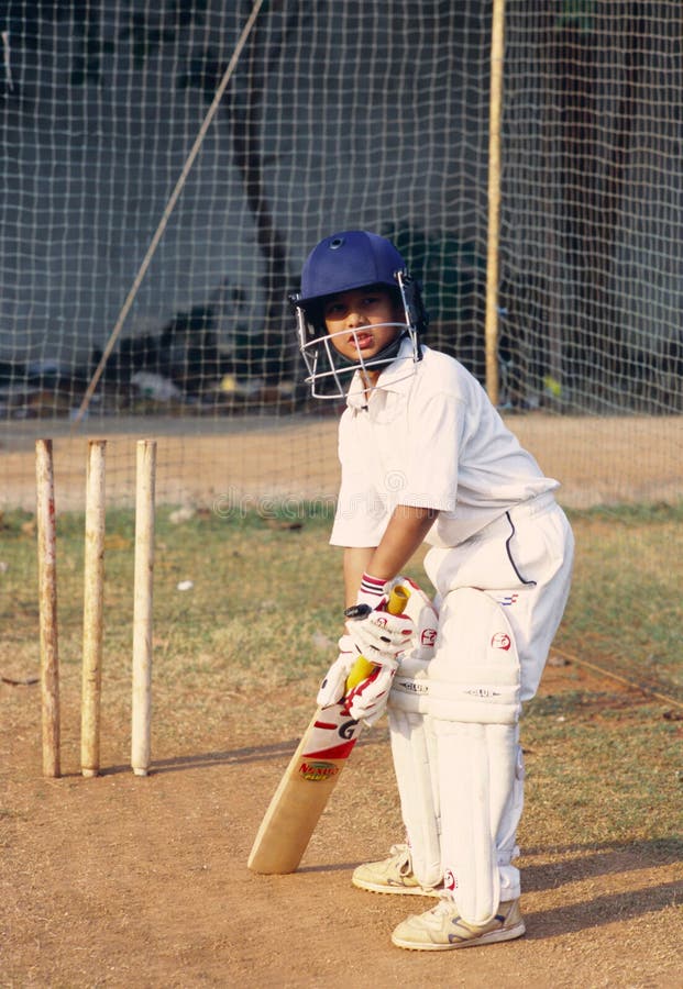 Boy playing cricket MR#152 editorial stock image. Image of mr152 ...