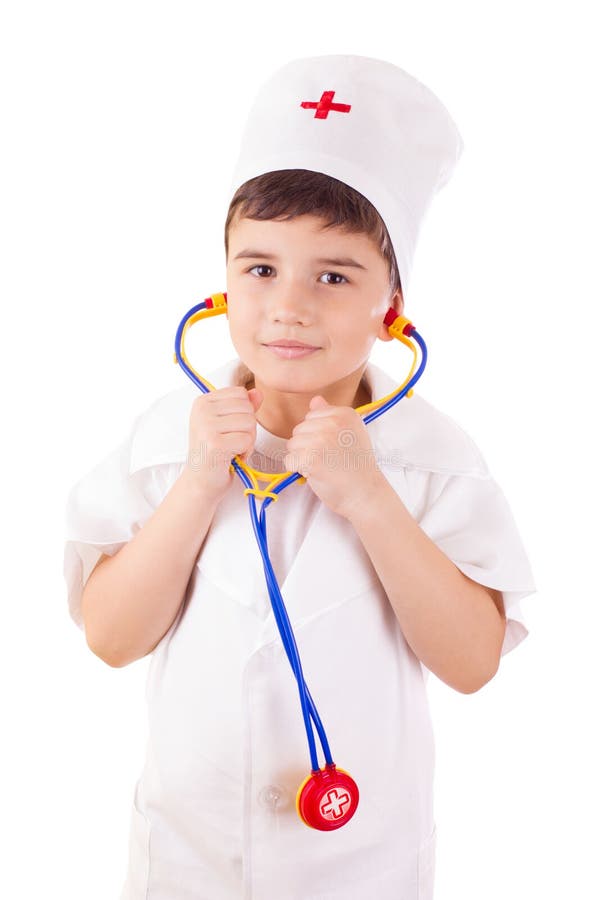 Naughty Boy in Pajamas on White Background Stock Image - Image of ...