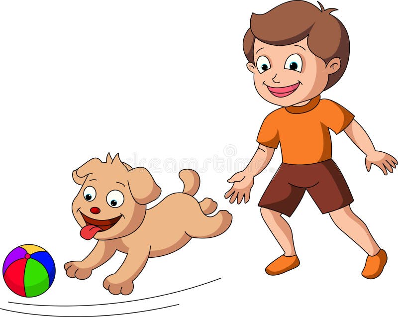 Dog Chasing Ball Stock Illustrations – 985 Dog Chasing Ball Stock ...