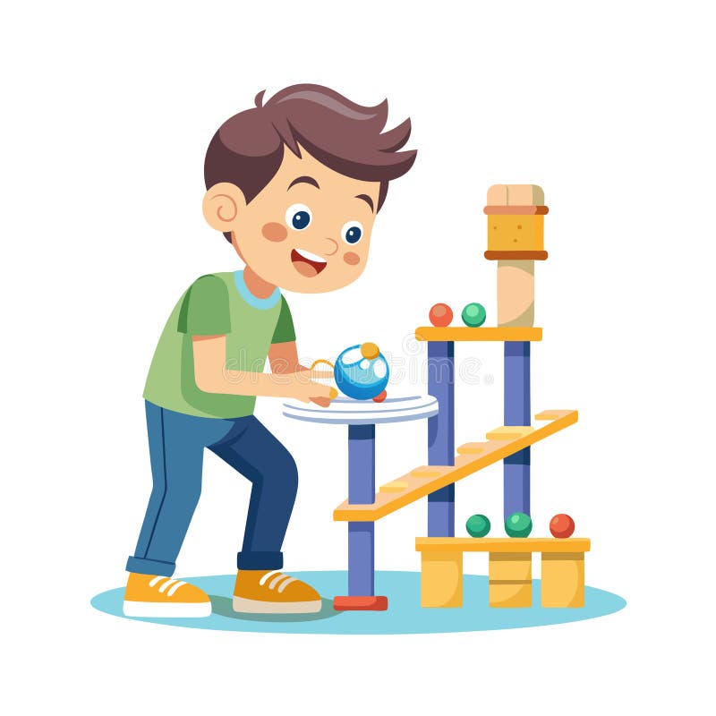 Boy Playing Marble Run Toy: Educational, Creative, and Fun Activities ...