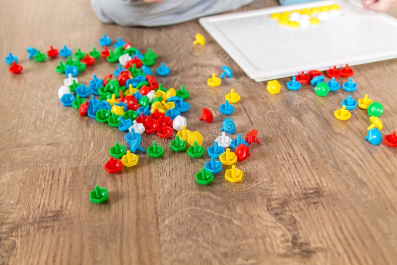 Boy playing in a mosaic stock image. Image of kids, game - 87497339