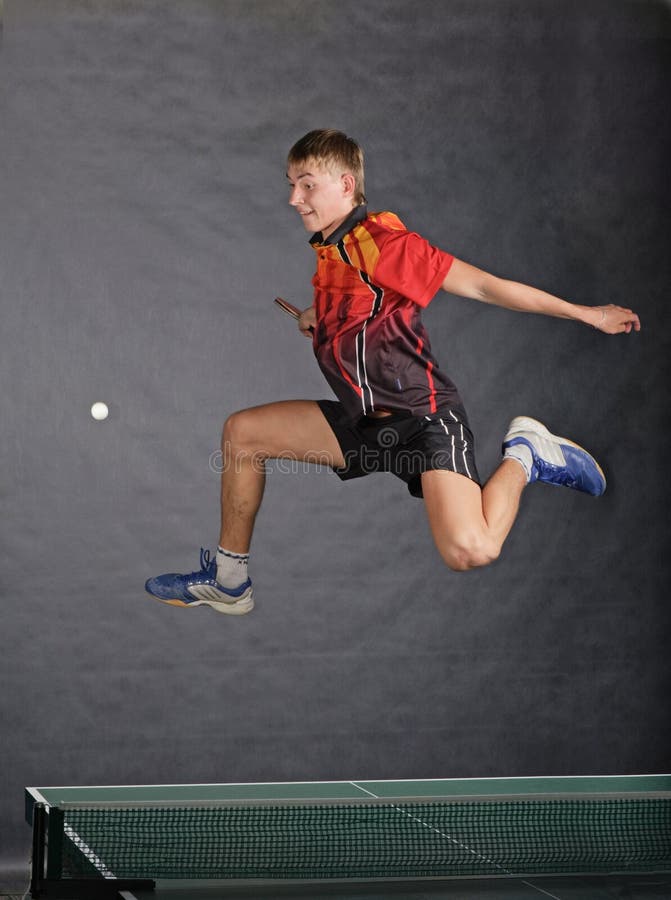 Boy playing ping pong stock image. Image of ball, pingpong - 7180083