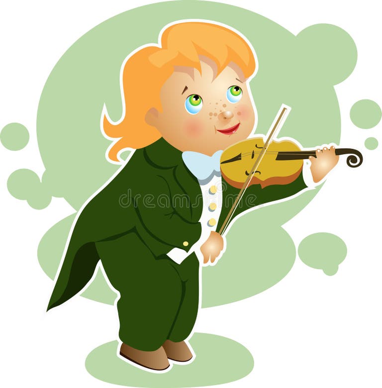 Cartoon Kid Playing Fiddle Stock Illustrations – 99 Cartoon Kid Playing ...
