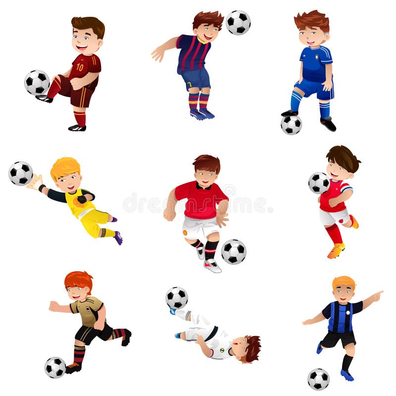 Boy Kicking Ball Stock Illustrations – 2,266 Boy Kicking Ball Stock ...