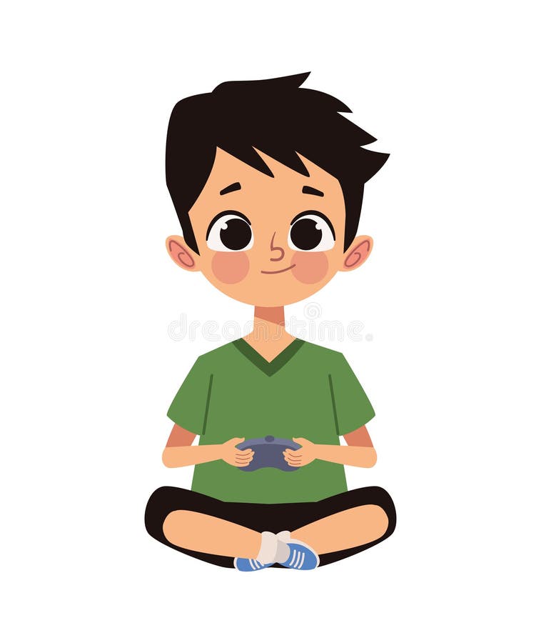 Boy Playing Video Game Stock Illustrations – 2,656 Boy Playing Video ...