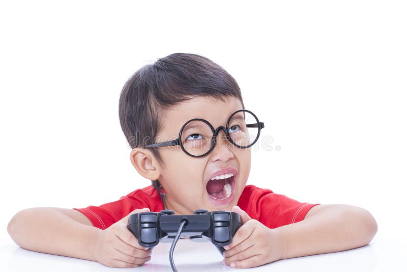 Boy playing video game stock image. Image of person, playing - 45642745