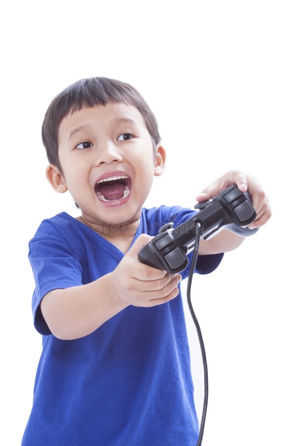 Boy playing video game stock photo. Image of childhood - 45787924