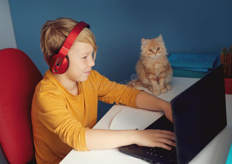 Boy playing video games stock image. Image of lifestyle - 254301361