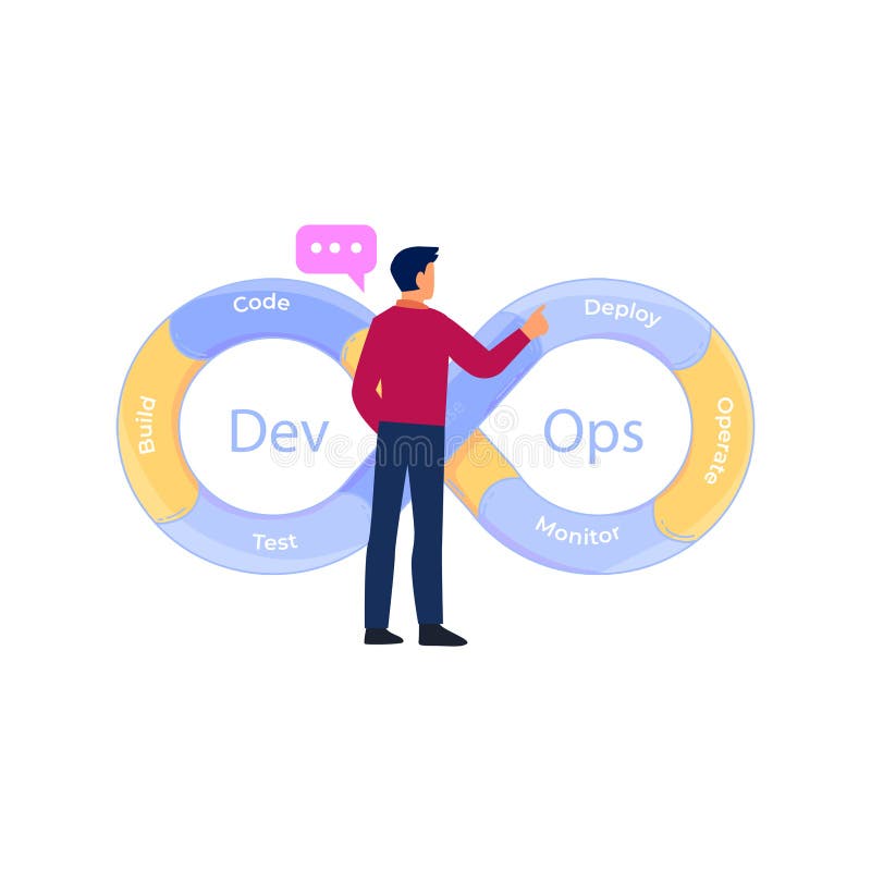 A Boy Pointing at the Deployment Repeater Stock Illustration ...