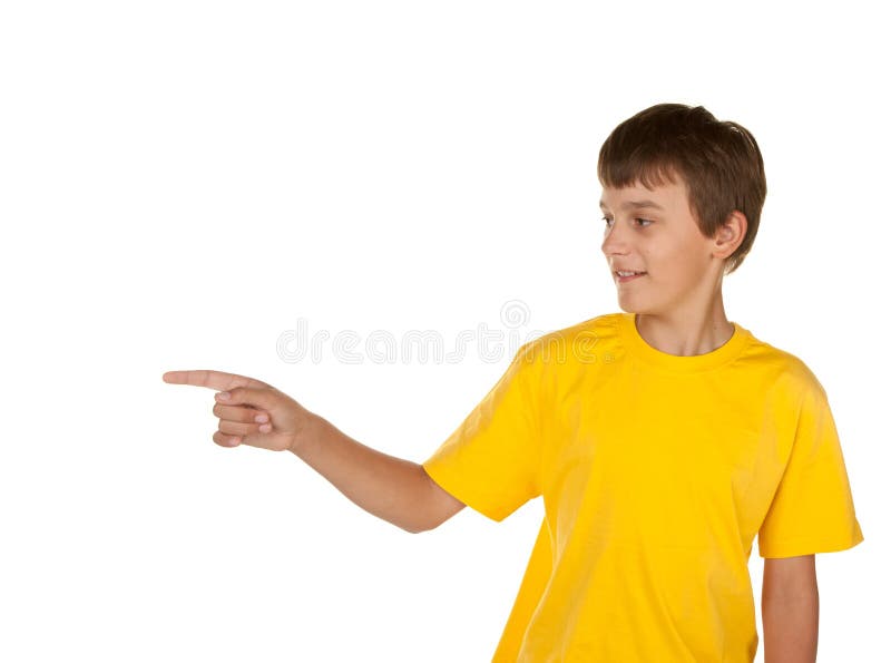 Its You Boy Pointing on White Stock Photo - Image of happy, pointing ...