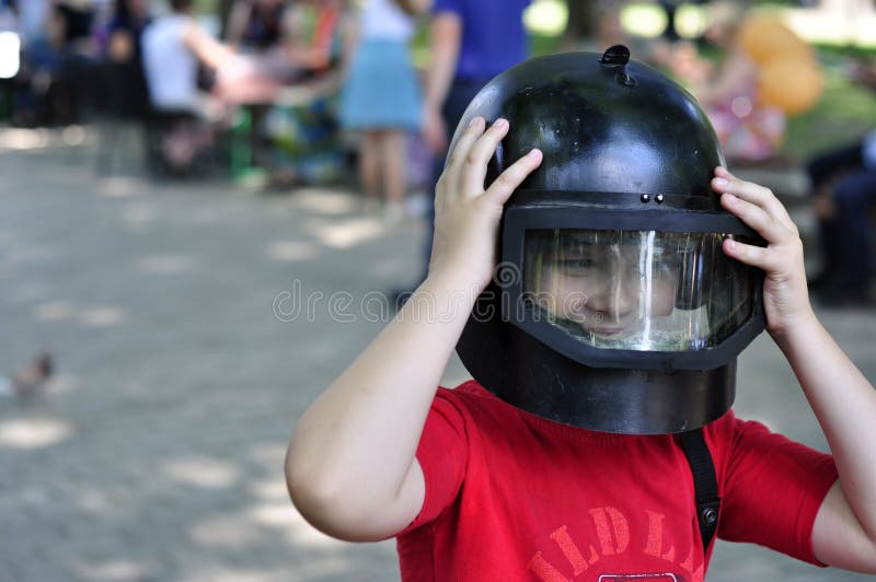 Police Helmet stock photo. Image of serve, rider, powerful - 4001122