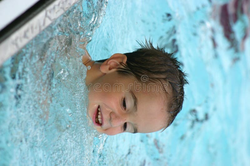Boy in the pool stock photo. Image of male, laugh, american - 1242782
