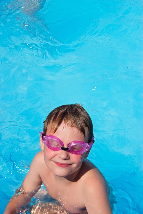 Boy in pool. stock photo. Image of care, pool, healthy - 20981580