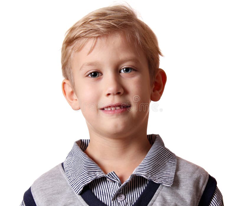 Boy portrait stock image. Image of preschooler, expression - 22817457