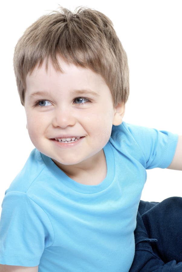 Boy holding pencil stock photo. Image of infant, happy - 24518550