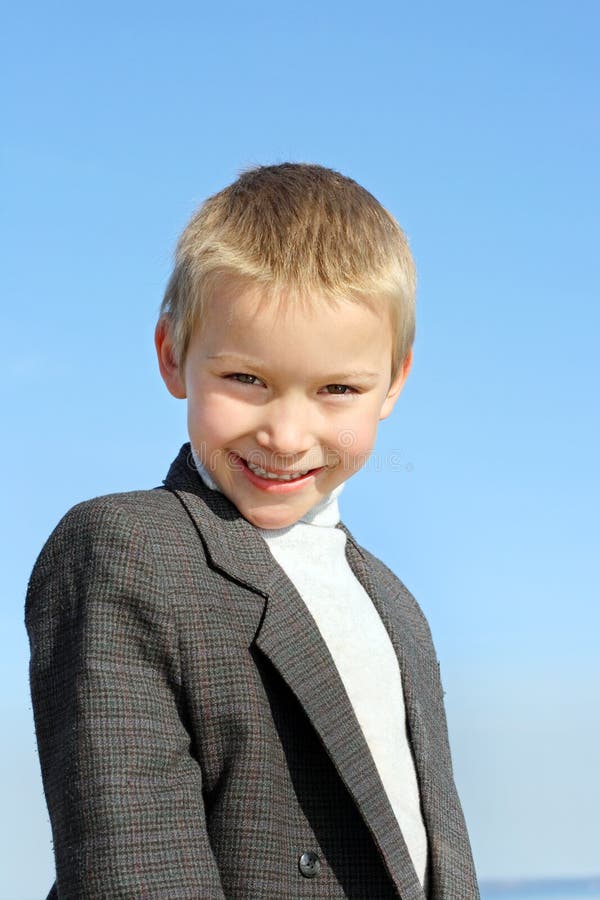 Boy portrait stock image. Image of smile, front, kind - 26447157