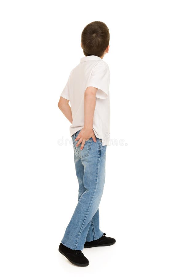 Boy Standing Back