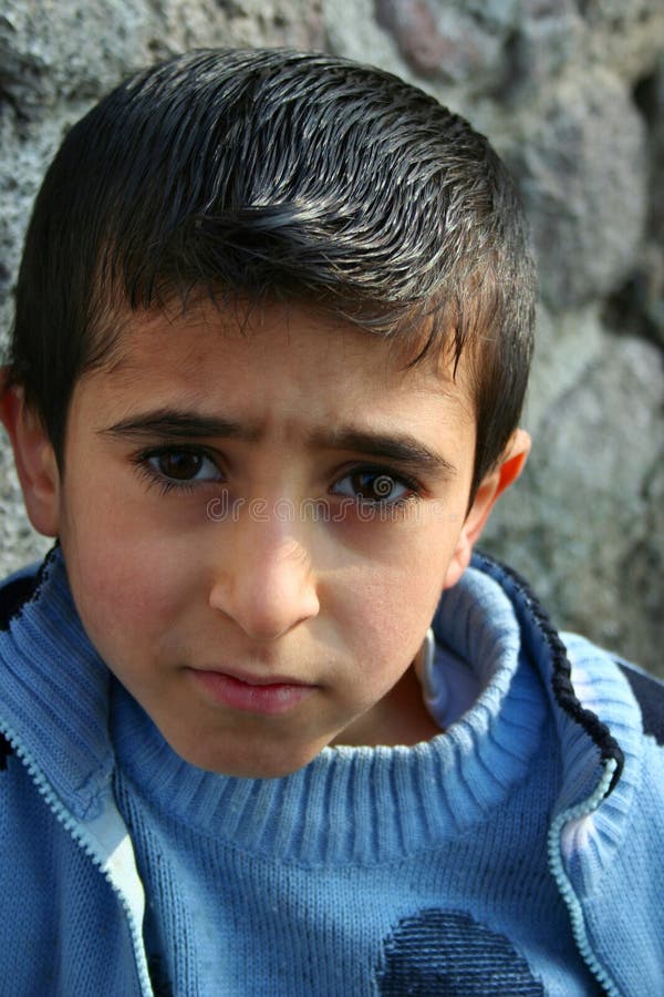 Cute poor boy portrait stock photo. Image of children - 5524720