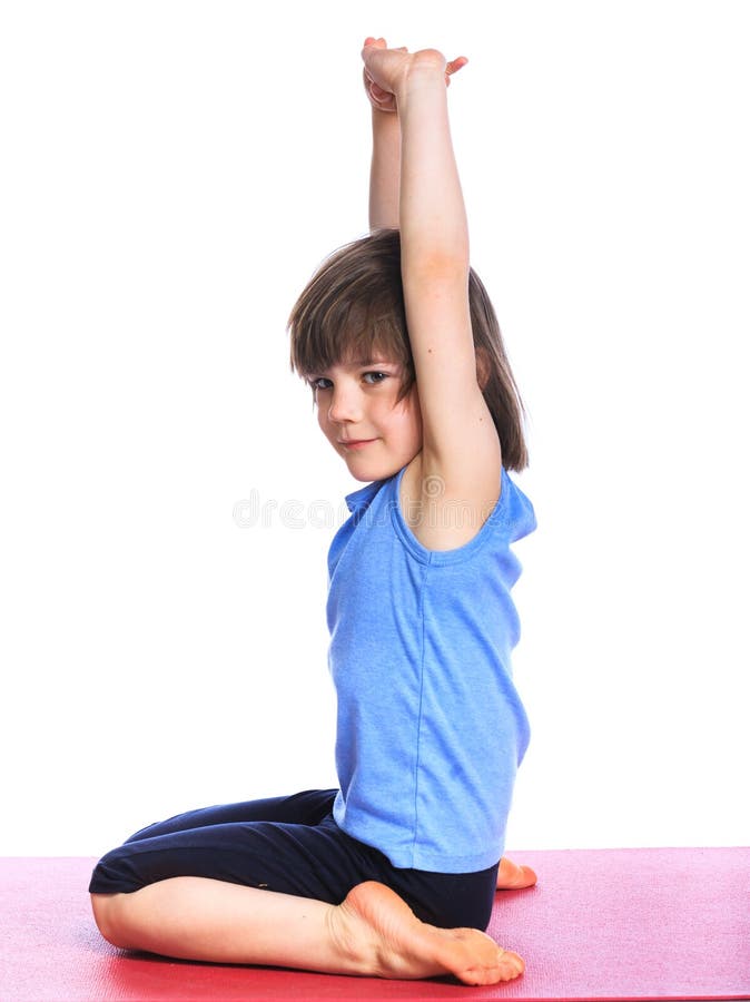 Boy practice yoga stock image. Image of relish, enjoyment - 71229247