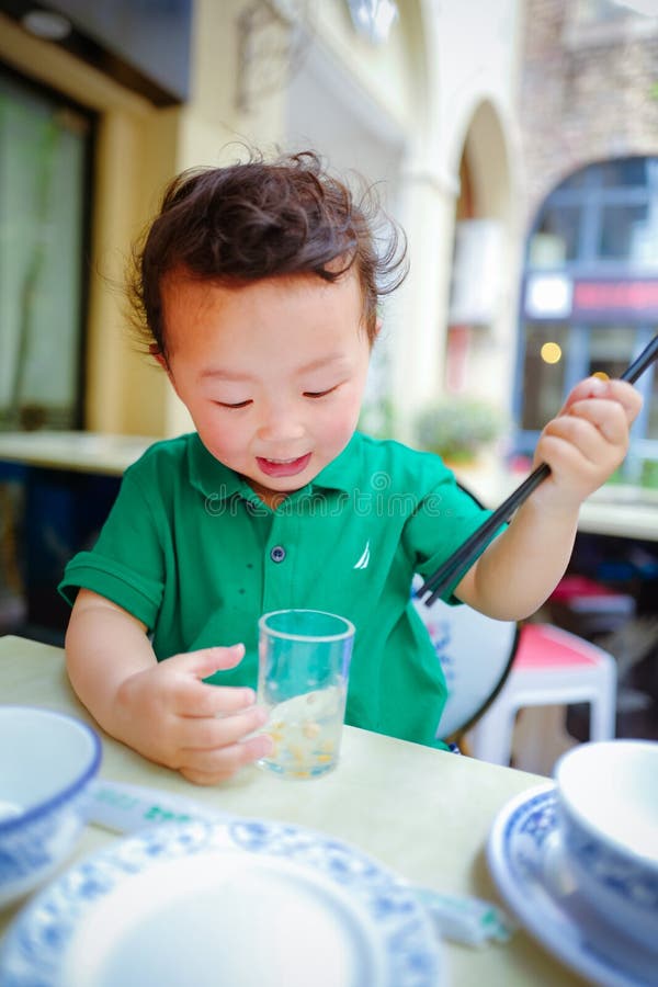 Boy prepare to have lunch stock photo. Image of lunch - 146473270