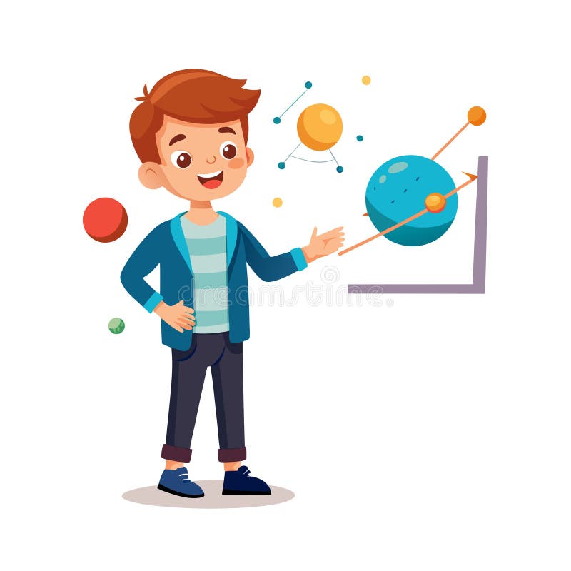 Boy Student Science Project Stock Illustrations – 667 Boy Student ...