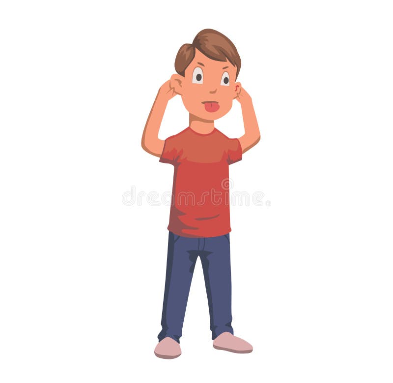 Cartoon Kid Pulling Hair Stock Illustrations – 28 Cartoon Kid Pulling ...